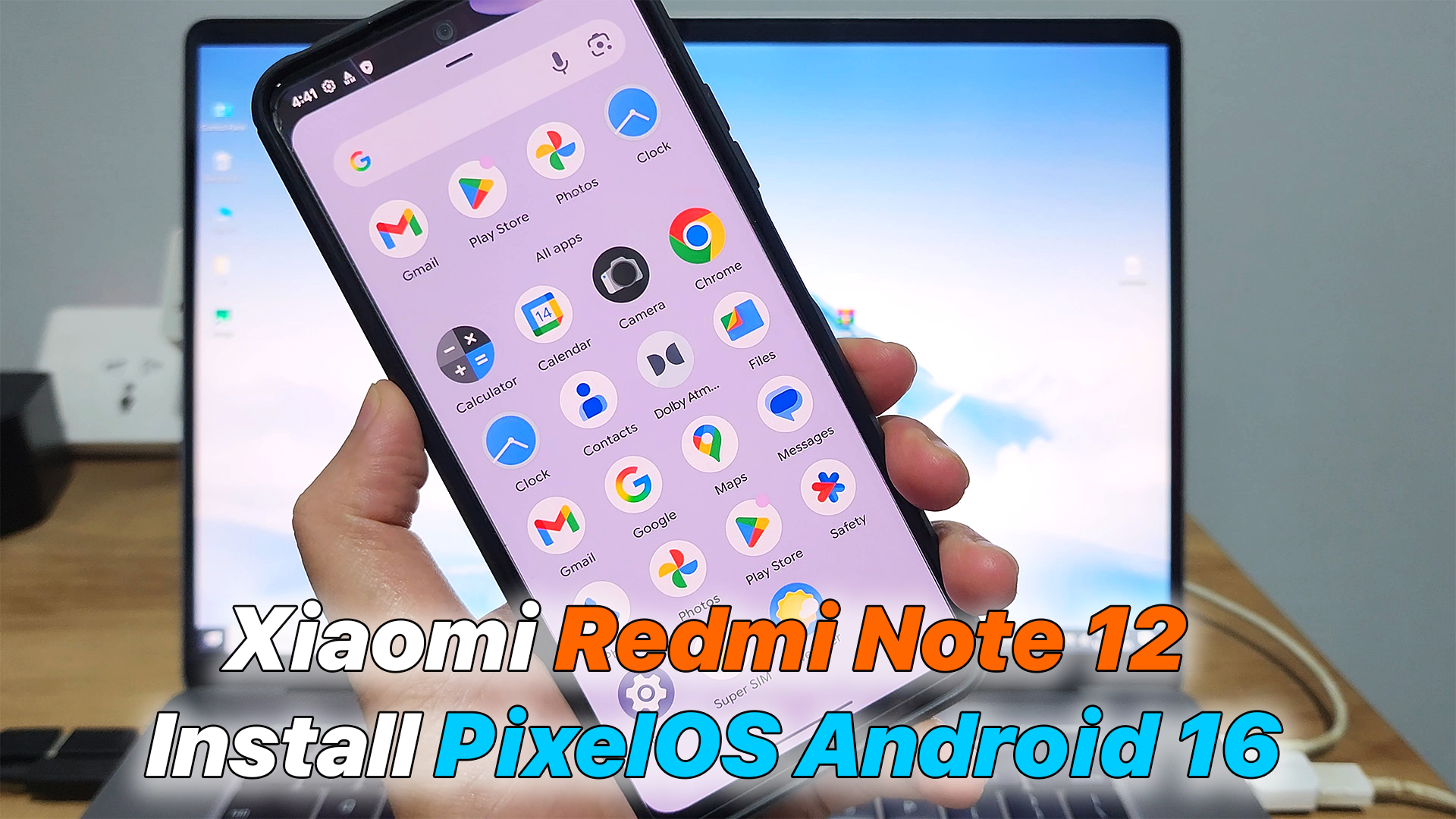 Xiaomi Redmi Note 12 Install PixelOS Android 16 - ICTfix