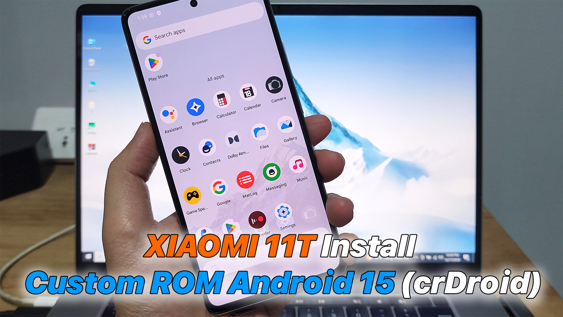 XIAOMI 11T Install Custom ROM Android 15 (crDroid) - ICTfix