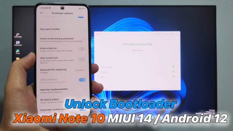 Xiaomi Note 10 MIUI 14 / Android 12 – Unlock Bootloader - ICTfix