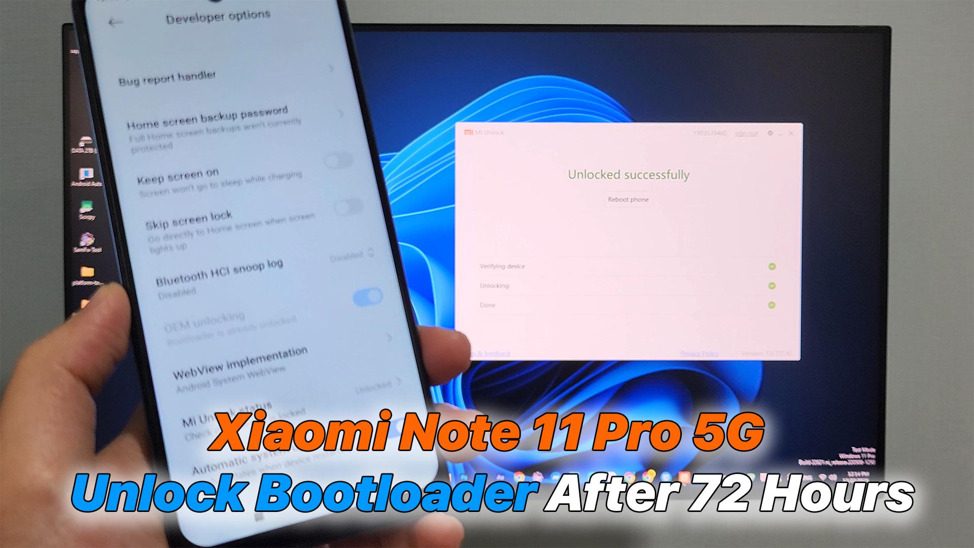 Xiaomi Note 11 Pro Unlock Bootloader After 72 Hours - ICTfix