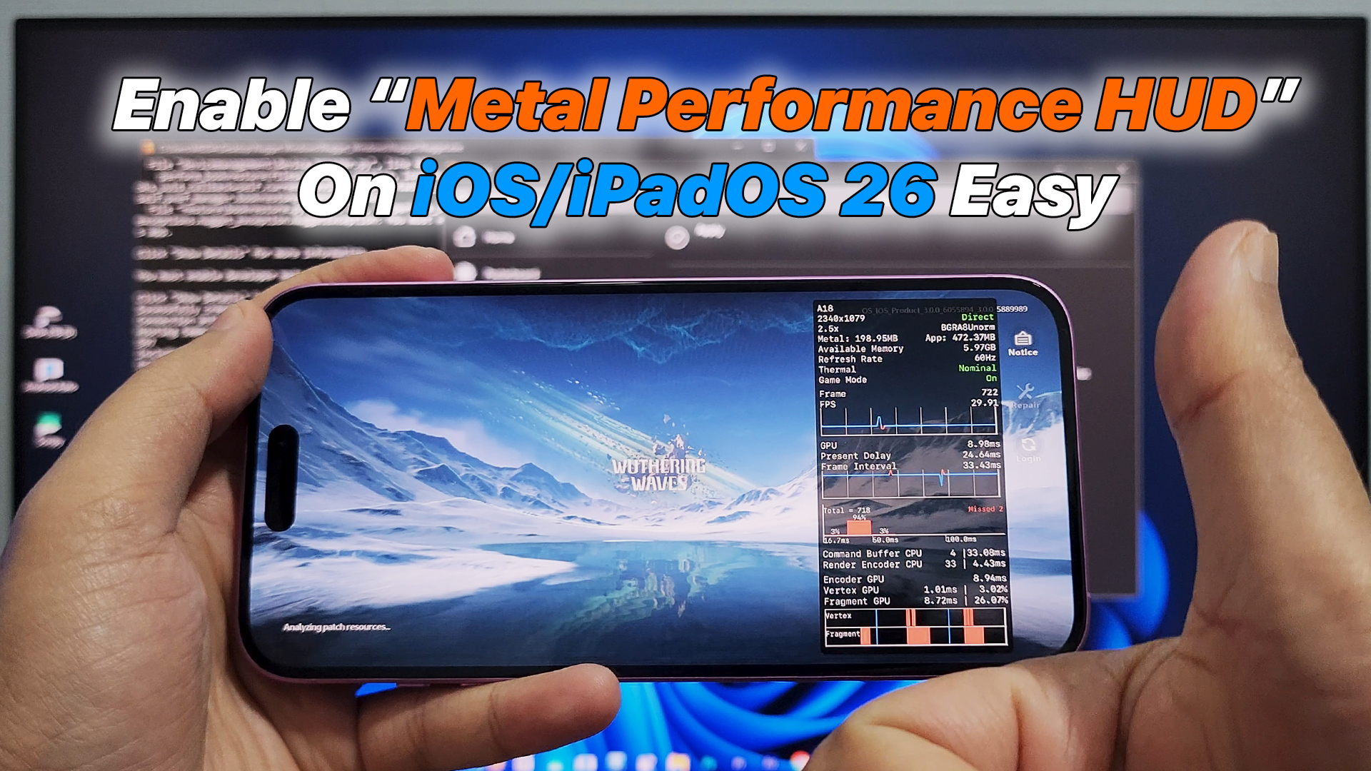 How To Enable Metal Performance HUD on iOS & iPadOS 26 Windows | Easy - ICTfix
